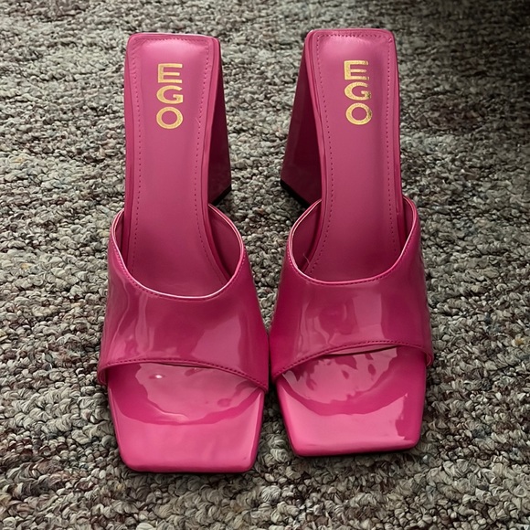 EGO | Shoes | Ego Official Avalon Square Peep Toe Sculptured Flare ...